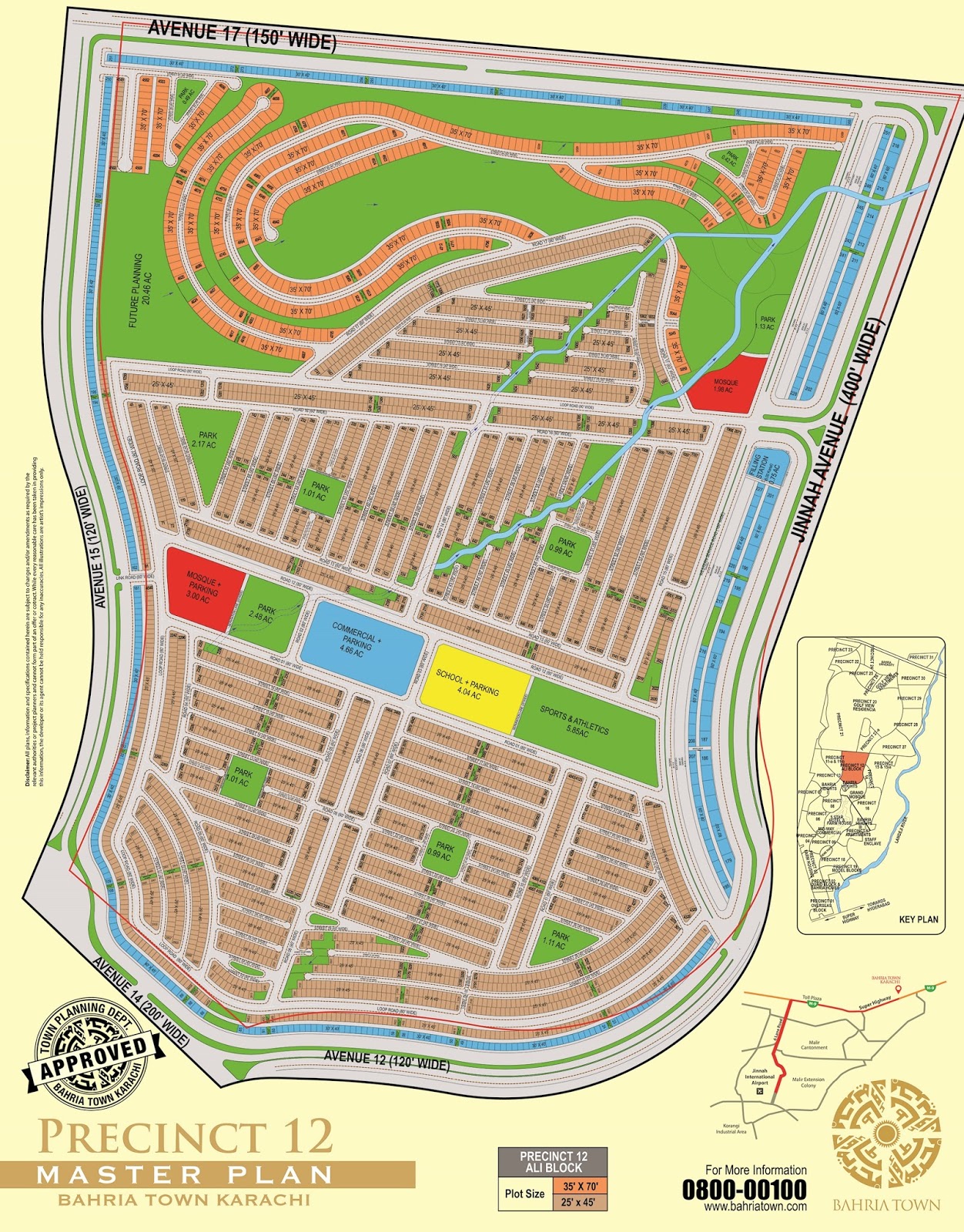 BAHRIA NEWS: Bahria Town Karachi – Precinct 12 Map & Master Plan of ...