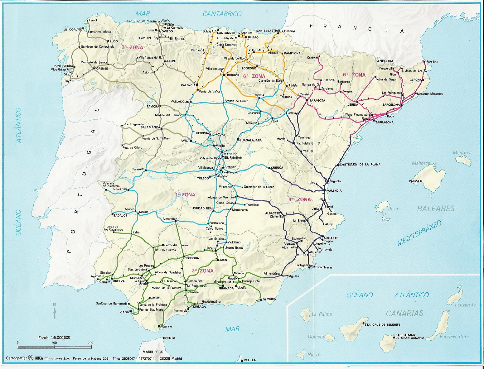 Renfe Rail Map