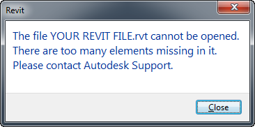 Ideate Solutions: Revit Architecture: This File Cannot Be Opened - Too ...