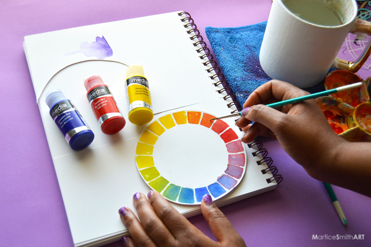 How to Make a Color Wheel for Your Art Journal | Martice Smith Fine Art ...
