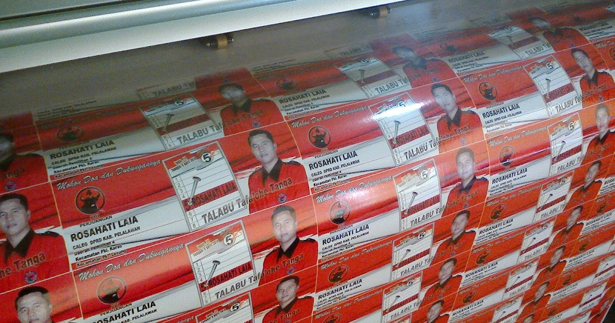 Sticker Pilkada - Digital Printing Surabaya 24 Jam- Percetakan Surabaya ...