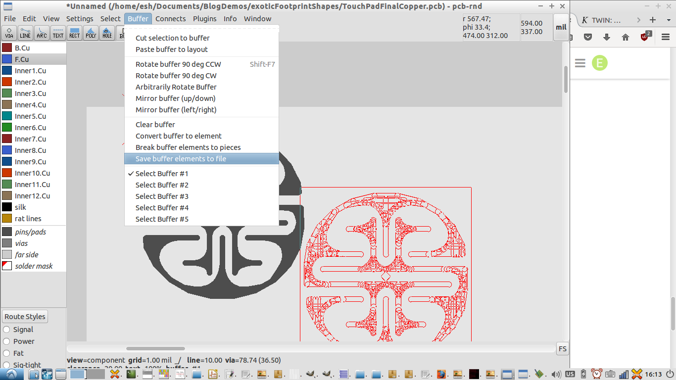 blog de VK5HSE: Exotic and complex footprint creation for gEDA PCB, pcb ...