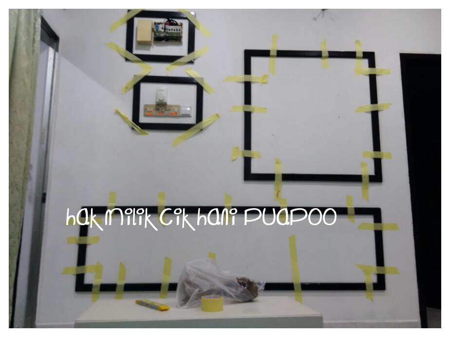 Blog Han: Rumah Kesayangan : DIY dinding kreatif (Border Frame)