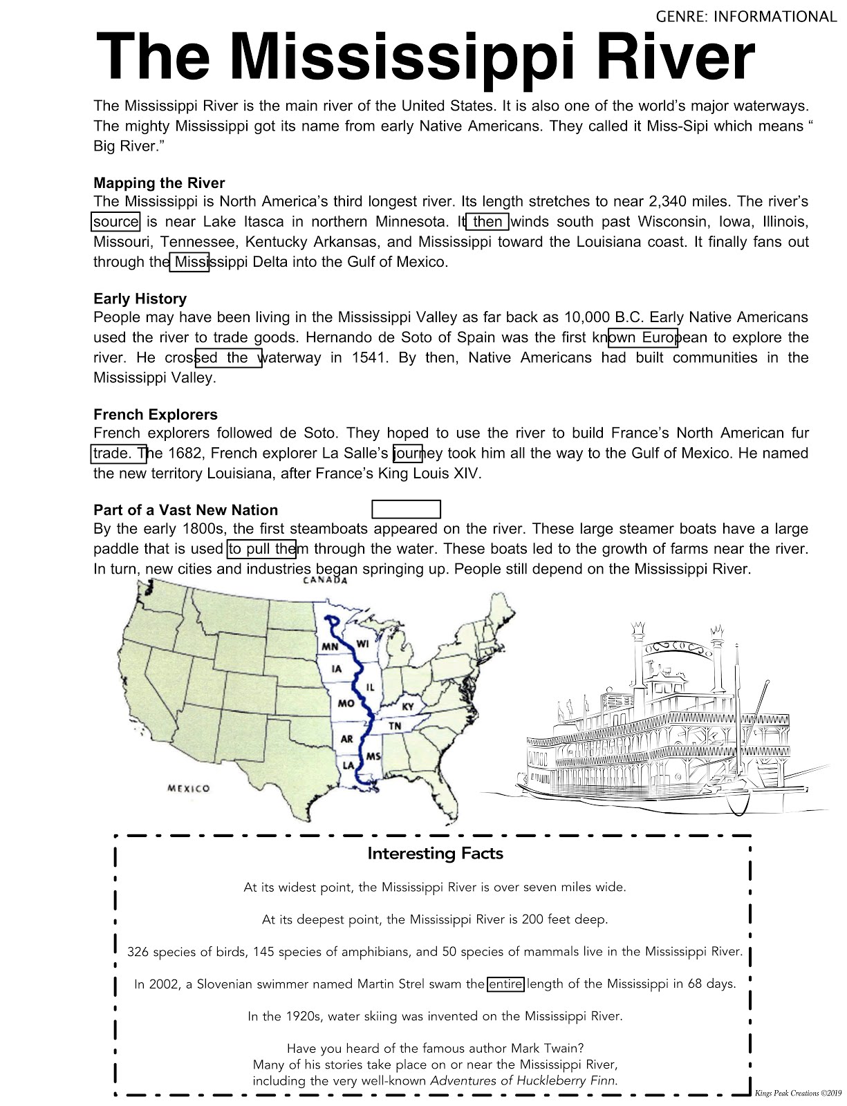 Reading With A Purpose: The Mississippi River