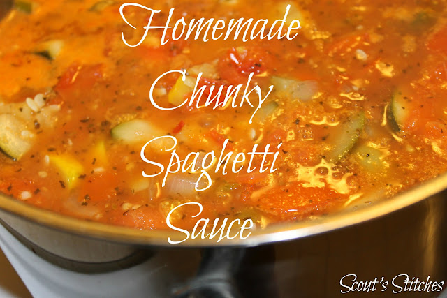 All The Joy: Homemade Chunky Spaghetti Sauce