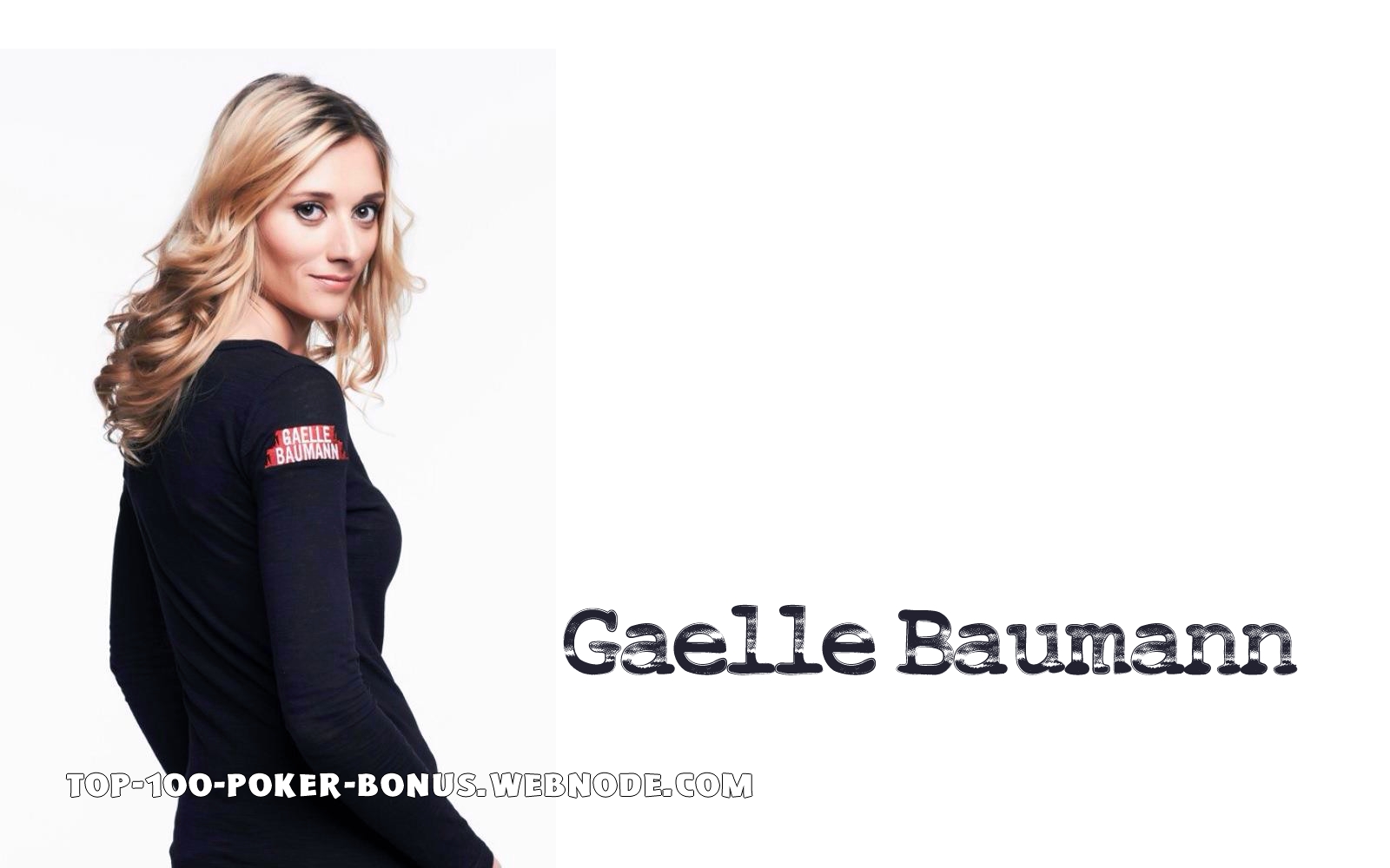 Gaelle Baumann Poker Player Wallpaper