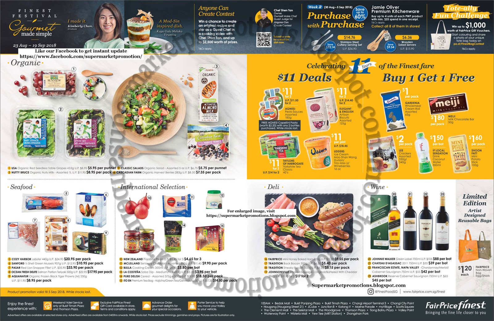 NTUC FairPrice Finest Festival 30 August - 19 September 2018 ...