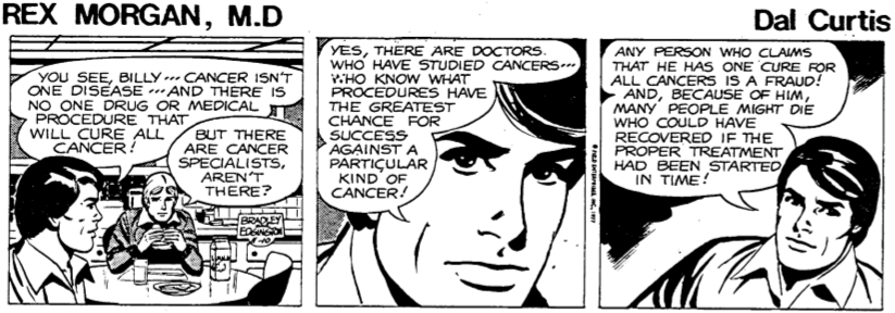 In Search of Rex Morgan, MD: 1977 Comic Strips: A Summary