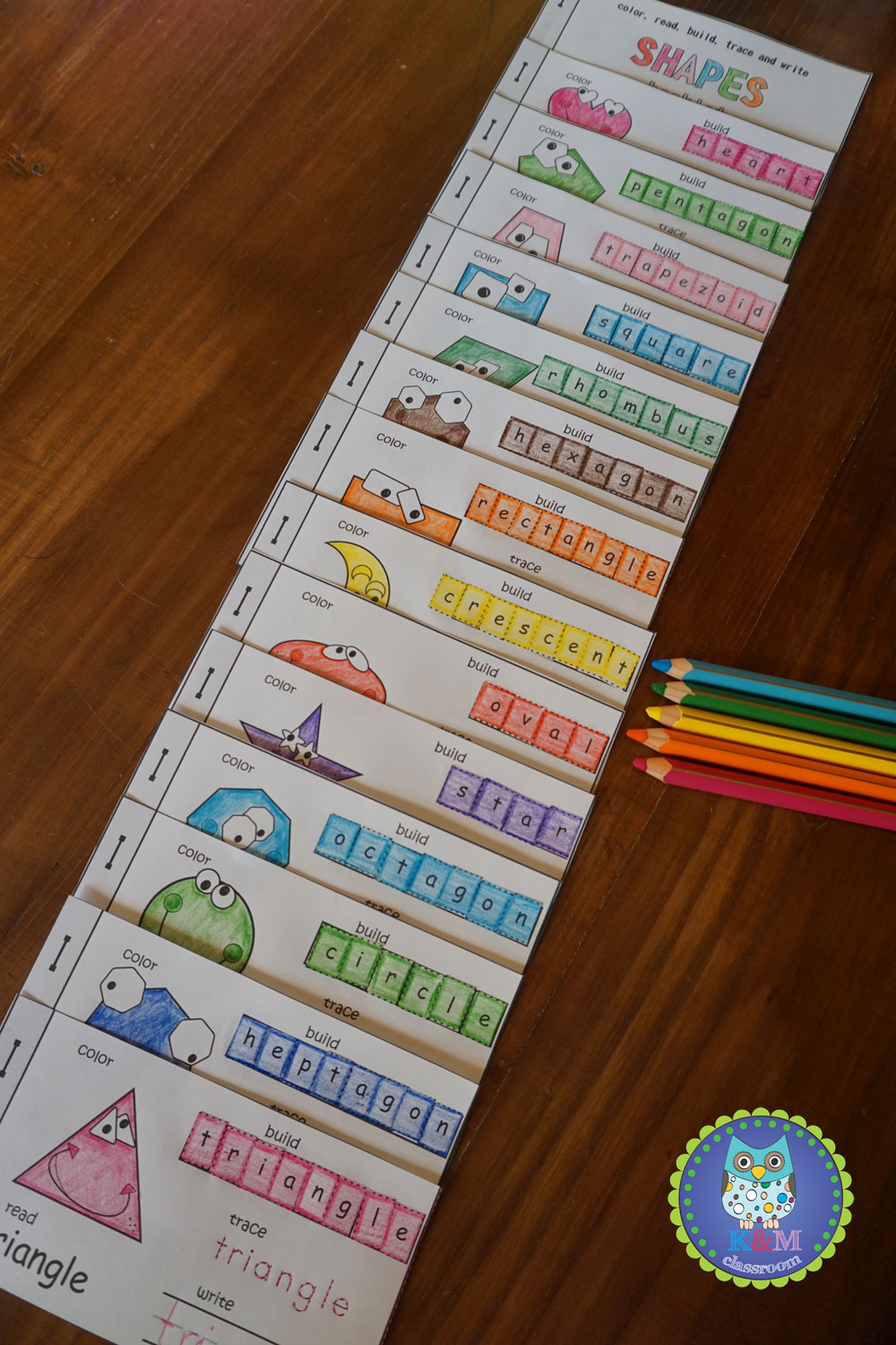 KM Classroom: 2D Shapes Flip Book