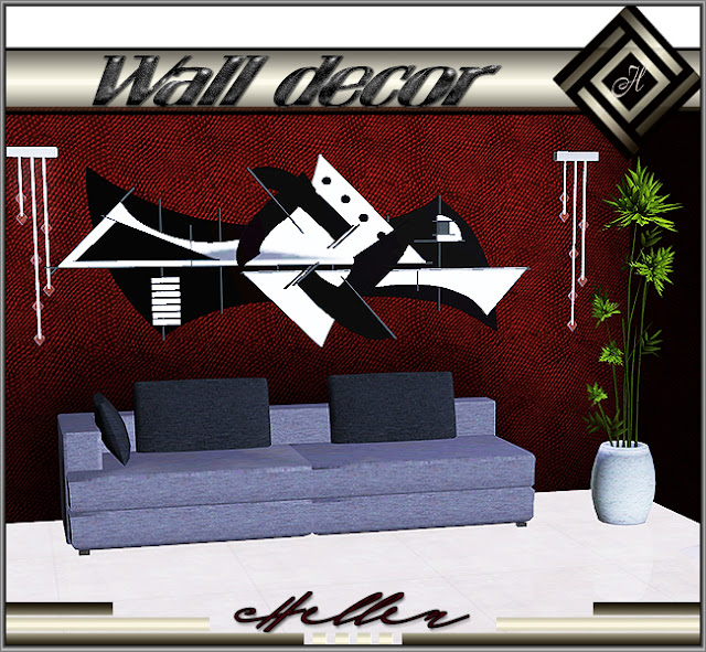 HelleN sims3 : Sculpture Wall Decor.