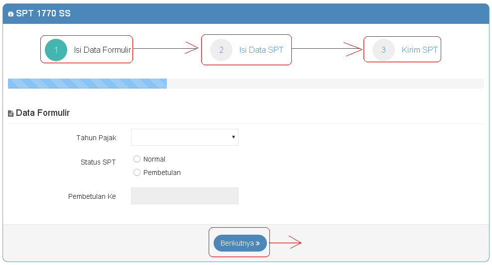 Cara Lapor Pajak SPT Tahunan Online Tutorial Gambar