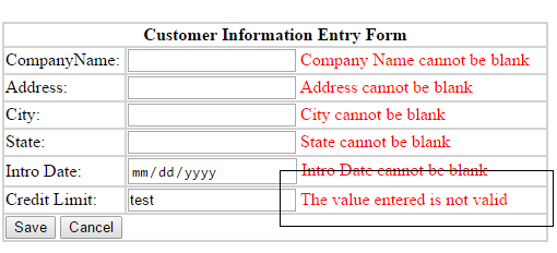 ASP.NET Web Forms Multiple Server Validation Controls Wide Space Issue