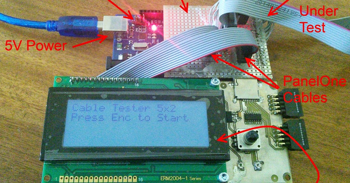 Think3dprint3d Arduino Based Idc Cable Tester