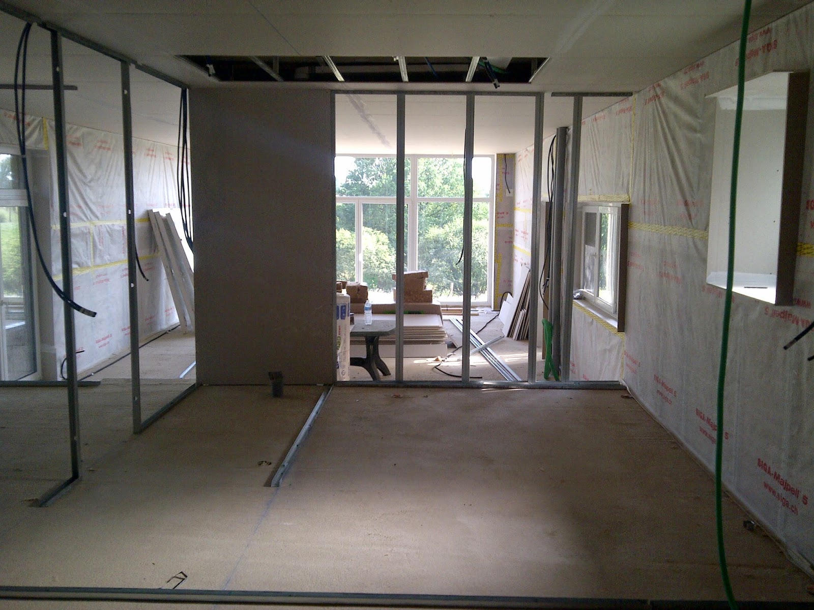 Maison passive dans le Coglais : 28ème semaine de chantier (S24)