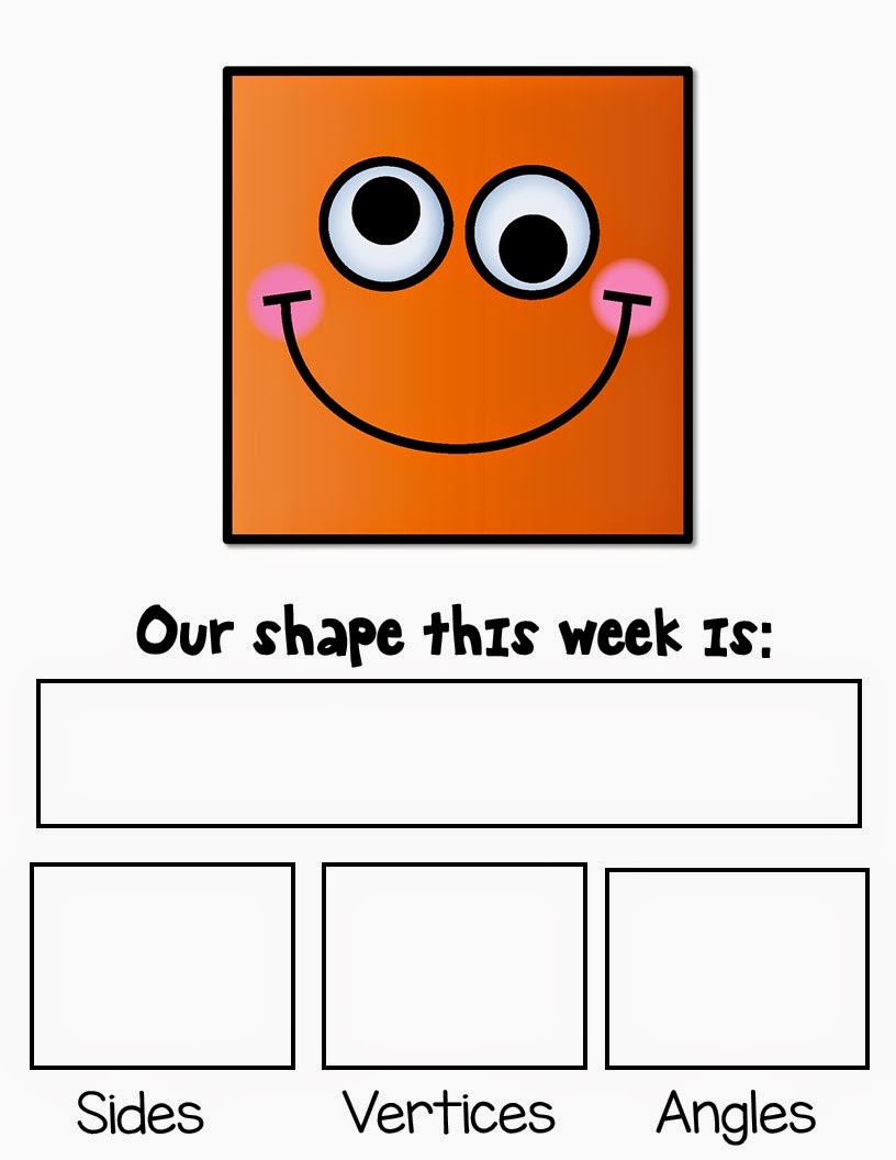 Stickin' With Second Grade: 2D Shape of the Week