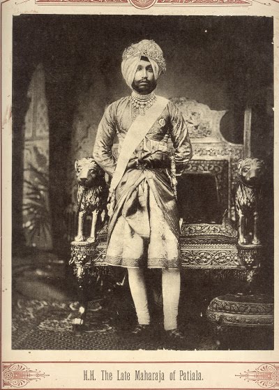 The Maharaja of Patiala - Late 19th Century Photograph - Old Indian Photos