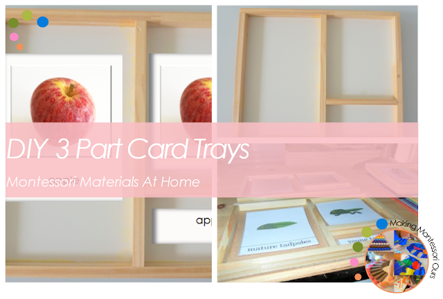 DIY Montessori 3 part Card Trays, Montessori Materials At Home ...