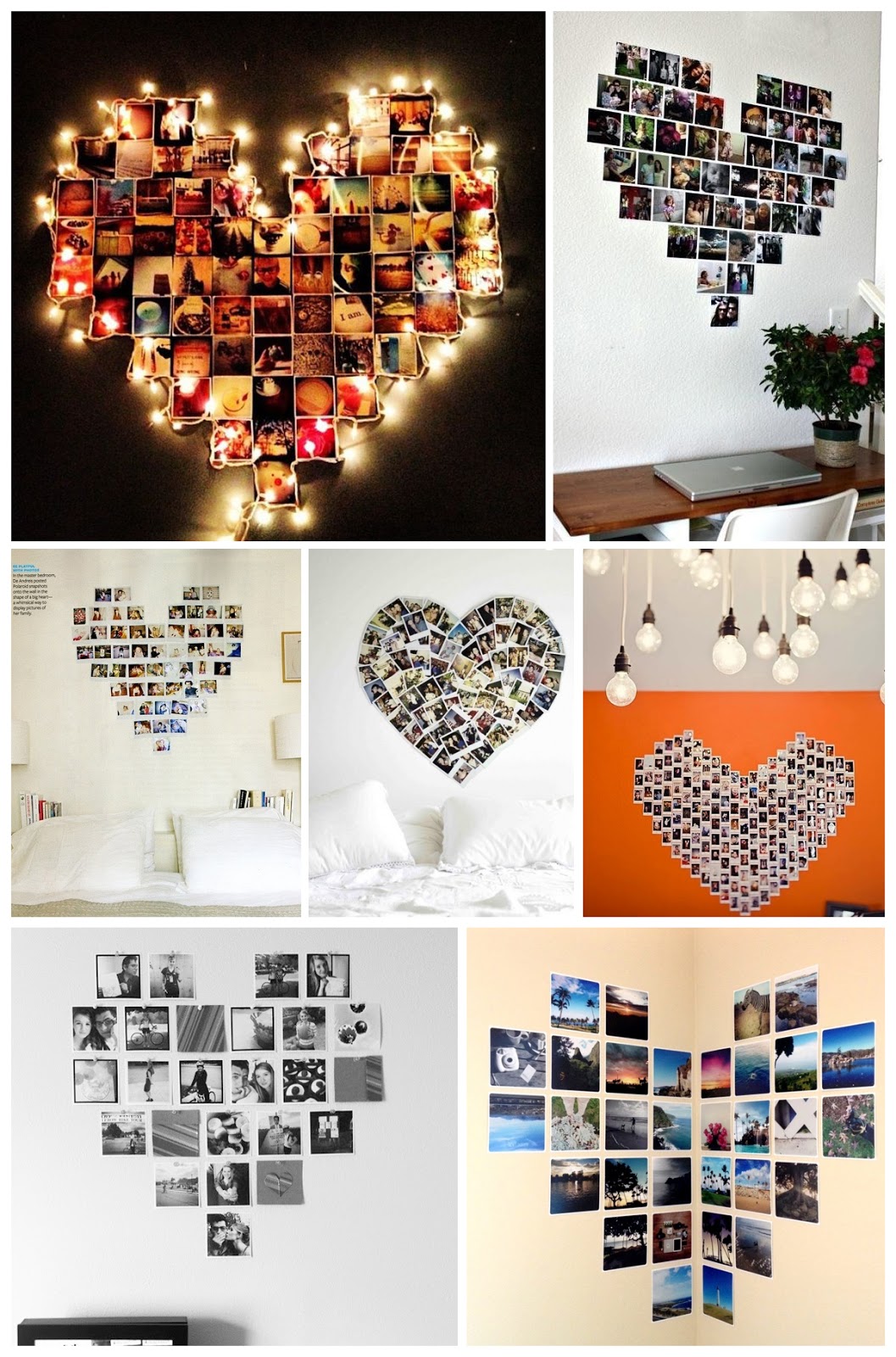 Pared de fotos, regalo para novio o esposo | Manualidades para decorar ...