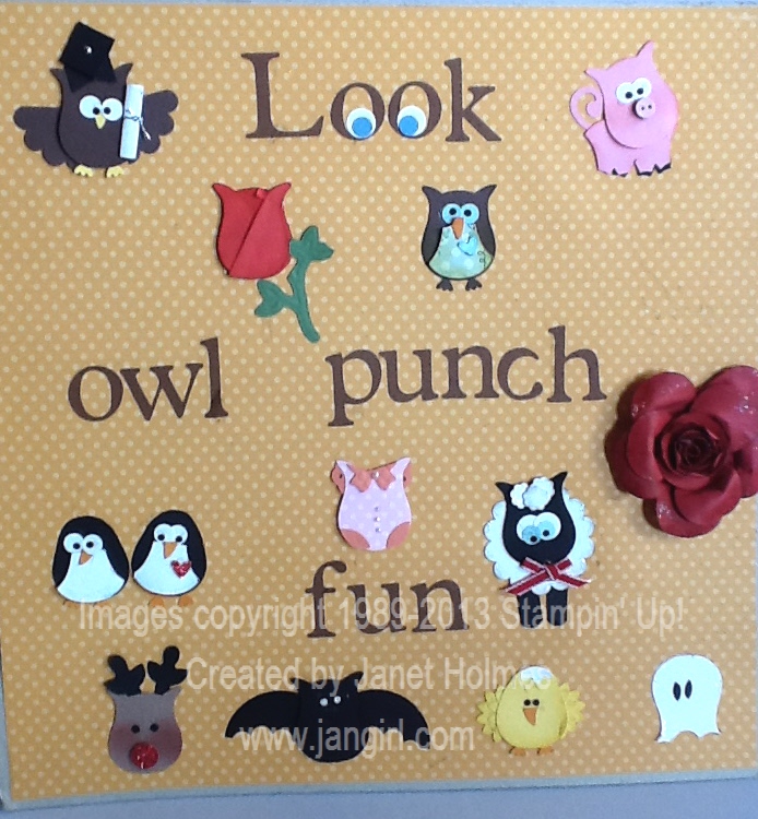 Stampin' Up Tool Tuesday: Owl Punch Ideas | Jan Girl