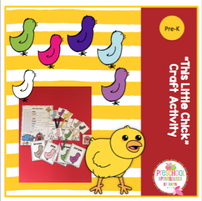 "This Little Chick" Learning Colors ~ Preschool Printables