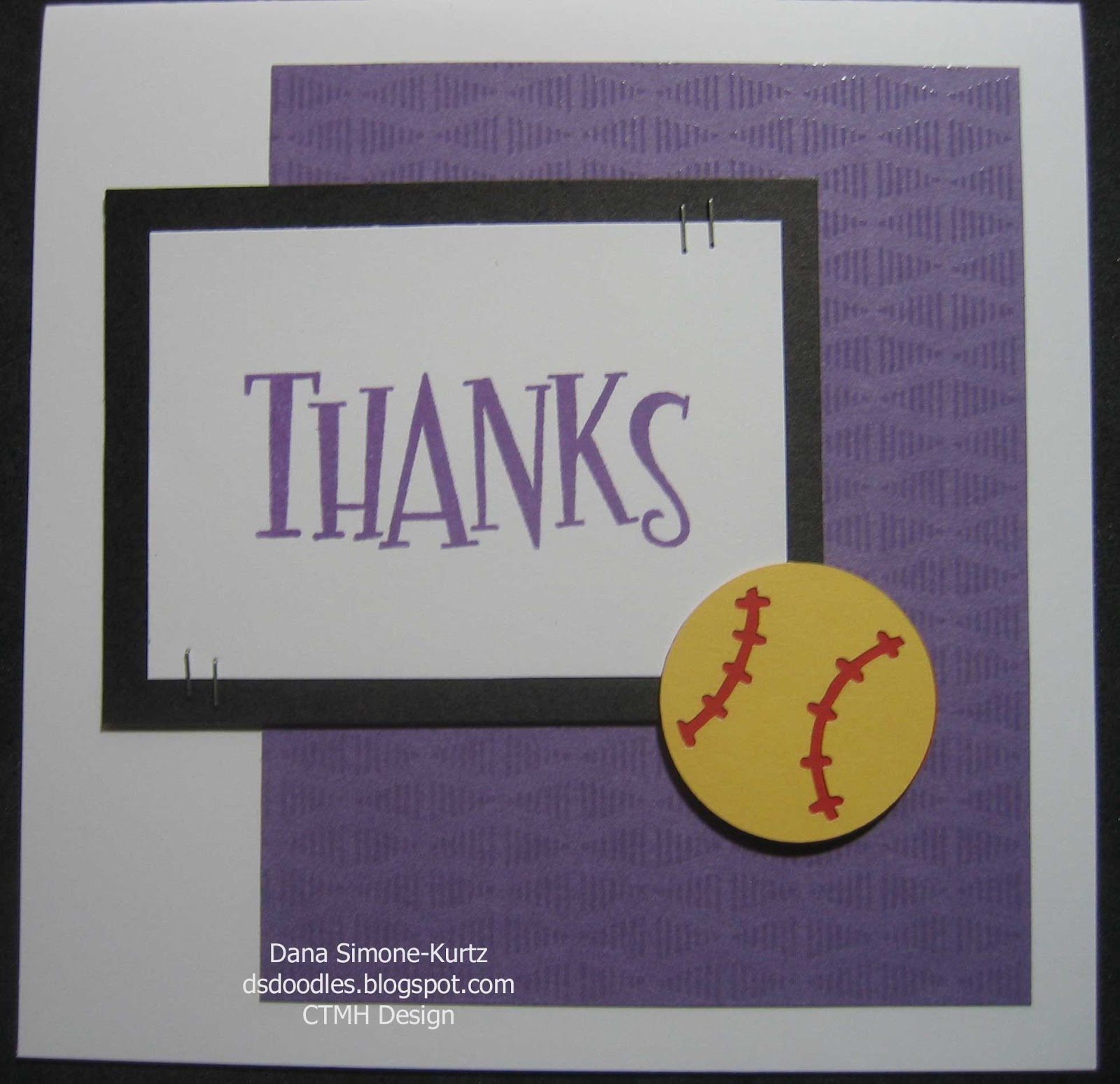 Dana's Doodles: Softball Thank You Cards