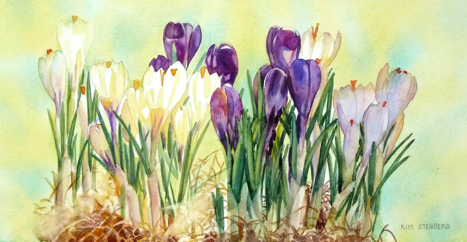 Kim Stenberg's Painting Journal: "Spring Light" (watercolor on paper; 8 ...