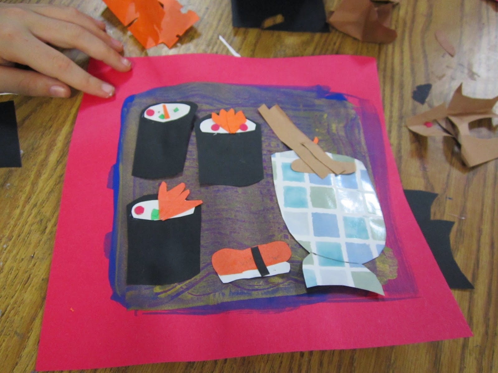 ChumleyScobey Art Room: Sushi Collage