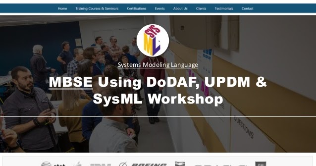 MBSE using DoDAF, UPDM and SysML workshop