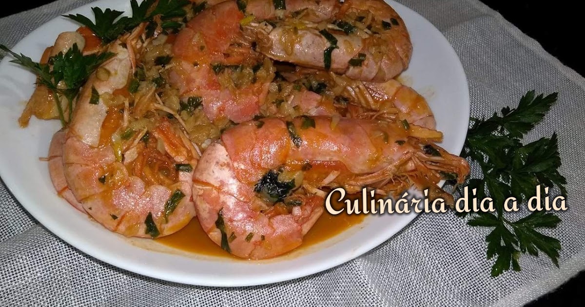 Culinária E o dia a dia : Camarão com alho