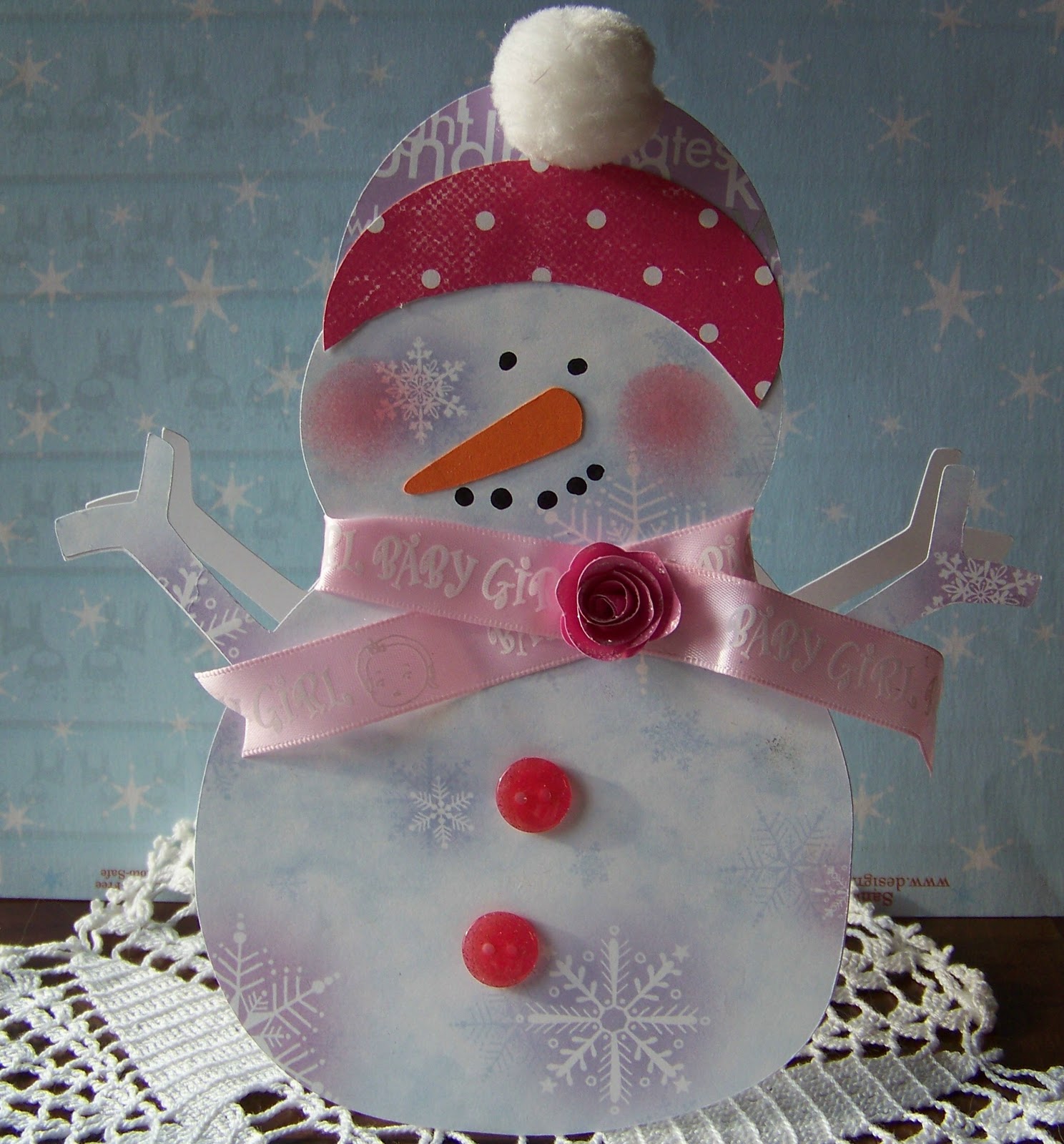 Nellies Nest: Sweet Little Snowman Birthday Card