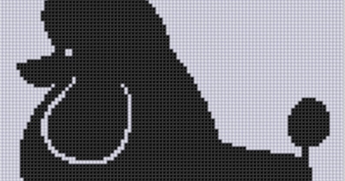 Mother Bee Designs: Poodle Cross Stitch Pattern
