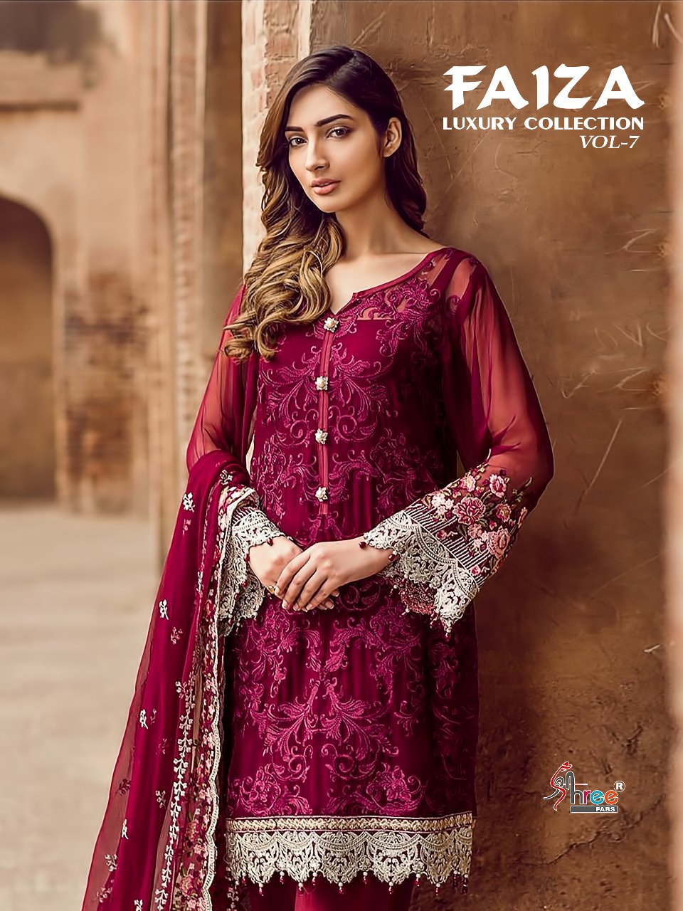 Faiza Luxury collection vol 7 Shree Fab Pakistani Suits - Online ...