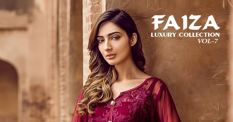 Faiza Luxury collection vol 7 Shree Fab Pakistani Suits - Online ...