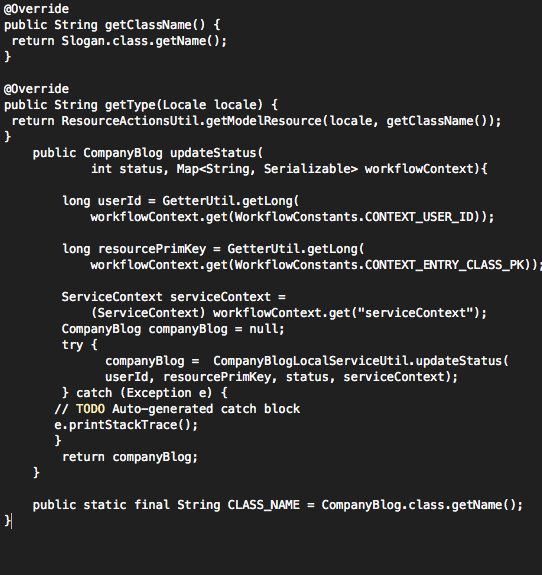 World of Java, JSR Portlets and Liferay: Adding workflow to a custom portlet in Liferay 6.2