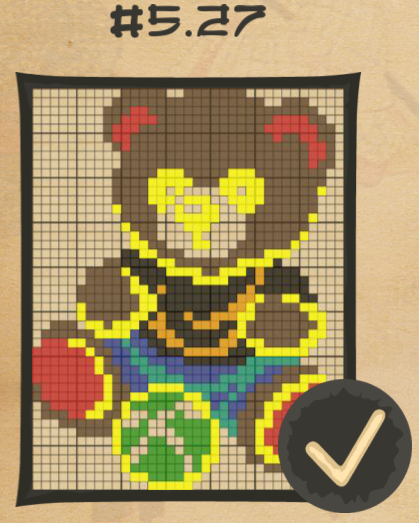 CrossMe Puzzles: Color #5.27 - Bear