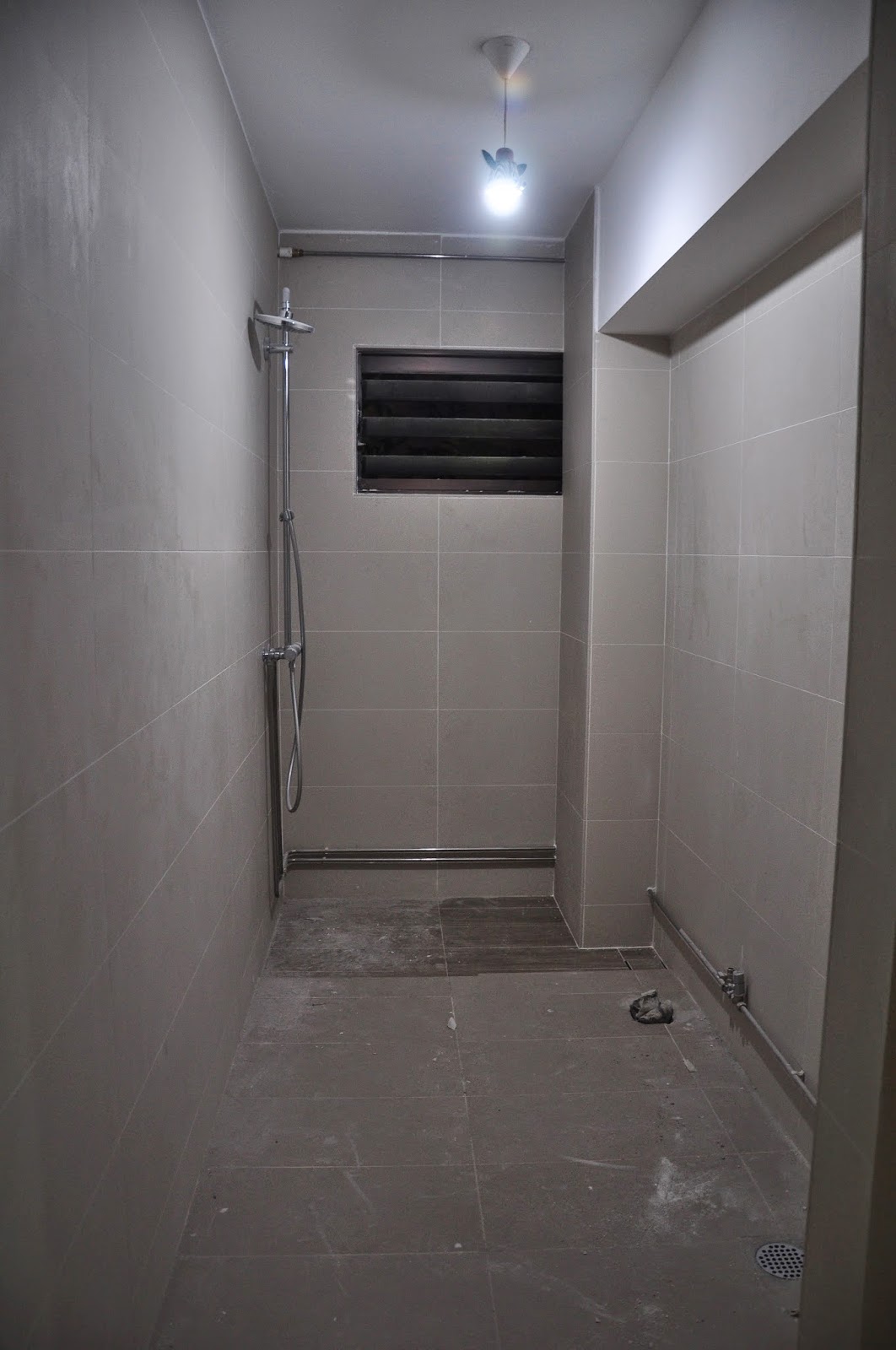 Thoughts attic: Day 18 - Tiling of Box-Up at Common Bathroom & the ...