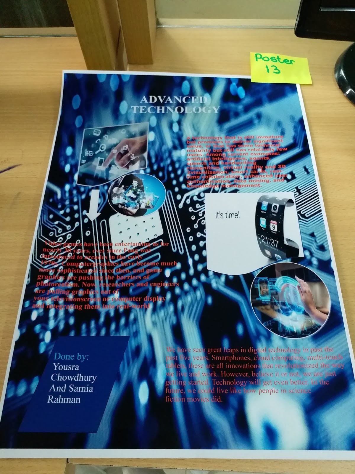 Int'l Hope School Bangladesh Uttara Senior Section: ICT Poster Competition