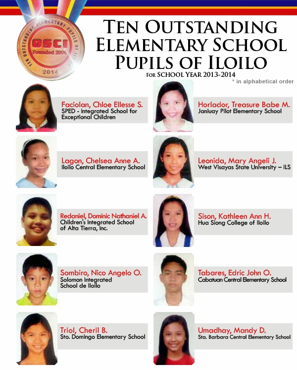 Outstanding Students Circle of Iloilo (OSCI): The Ten Outstanding ...