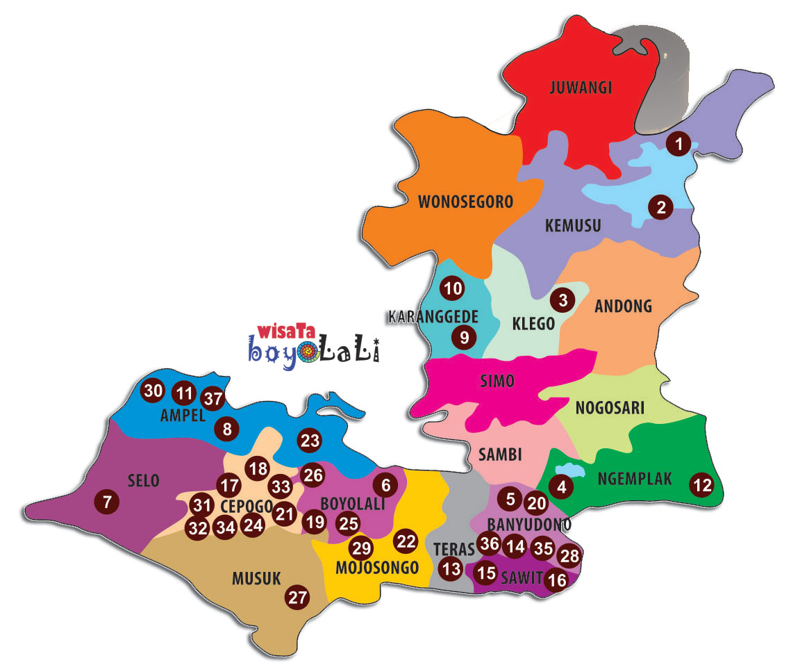 Peta Wisata Boyolali