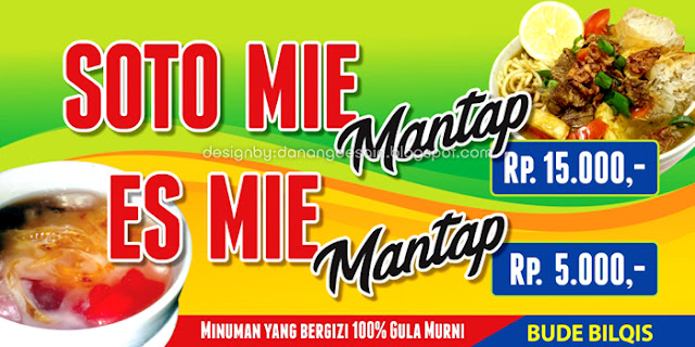 Contoh Desain Banner Soto Mie - Contoh Desain Banner Spanduk