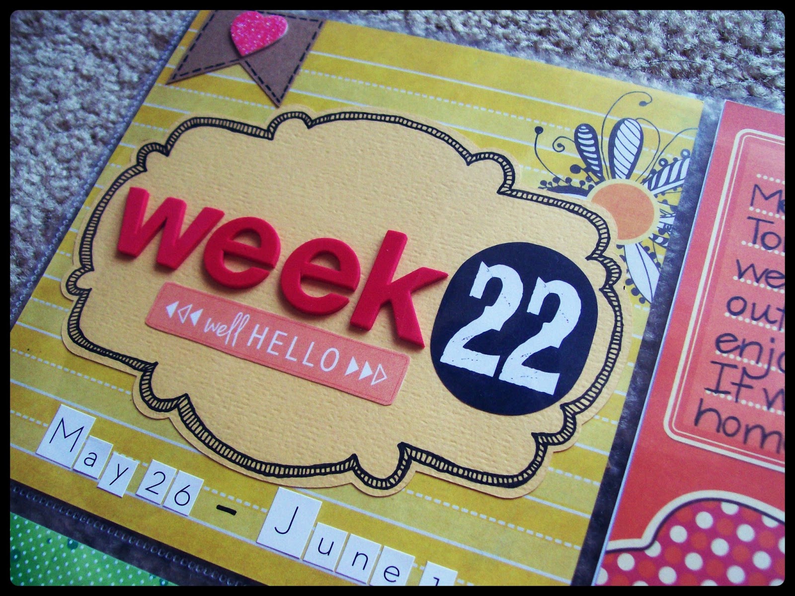 A Crafty Island Girl: Project Life: Weeks 22 - 23