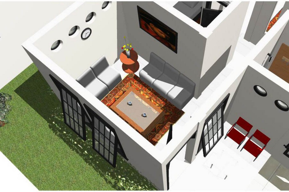 Desain Denah Teras Di Lihat Dari Atas Populer