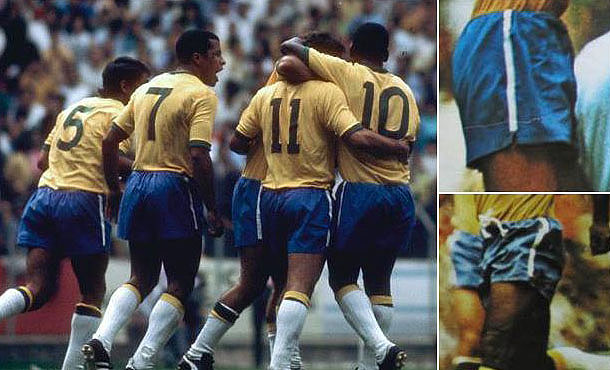 Football teams shirt and kits fan: Brazil World Cup 1970 kits