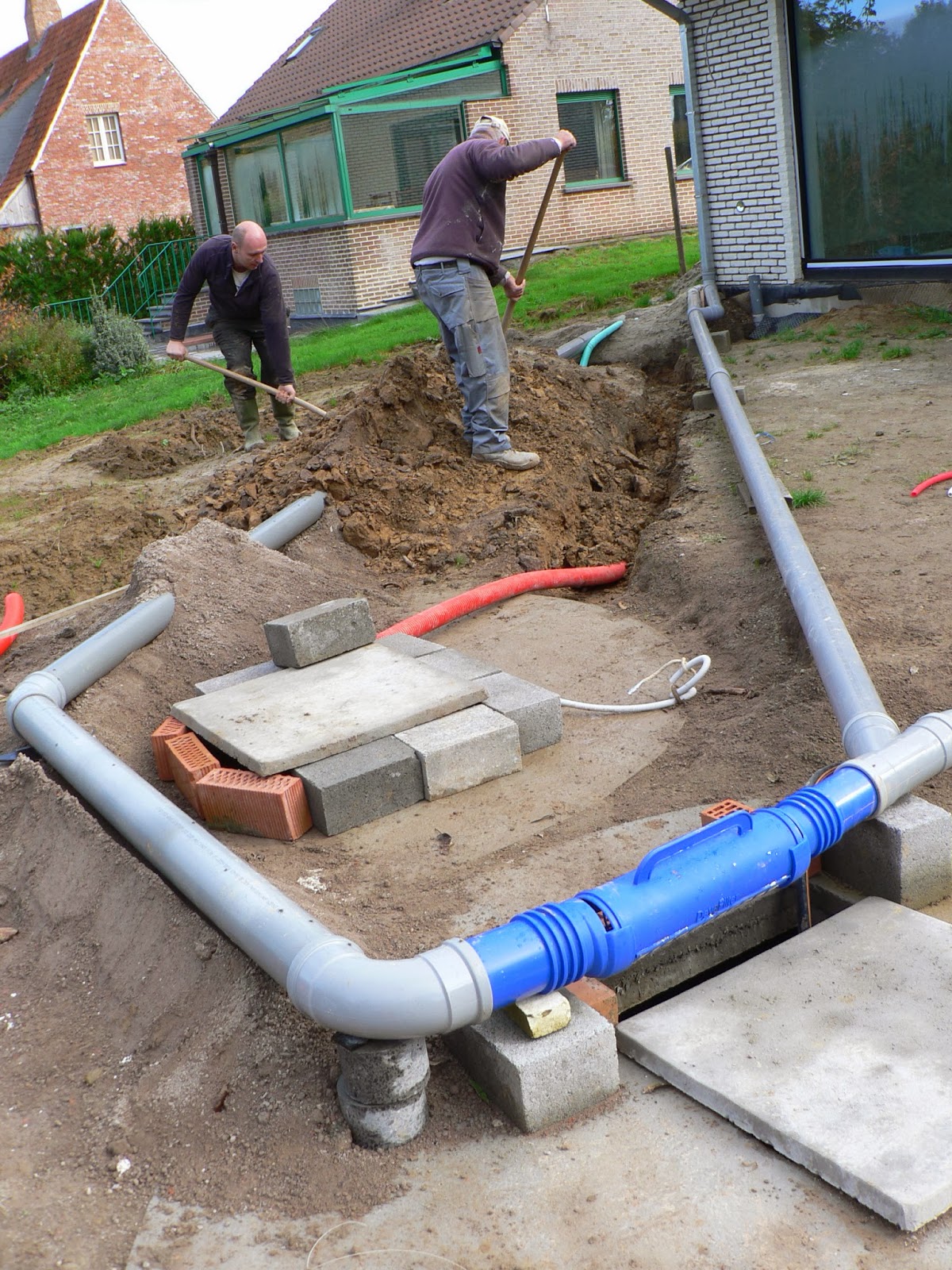 Kaboutersgezochtdeel2: 18 tem 20 oktober:Leggen wachtbuizen, putten ...