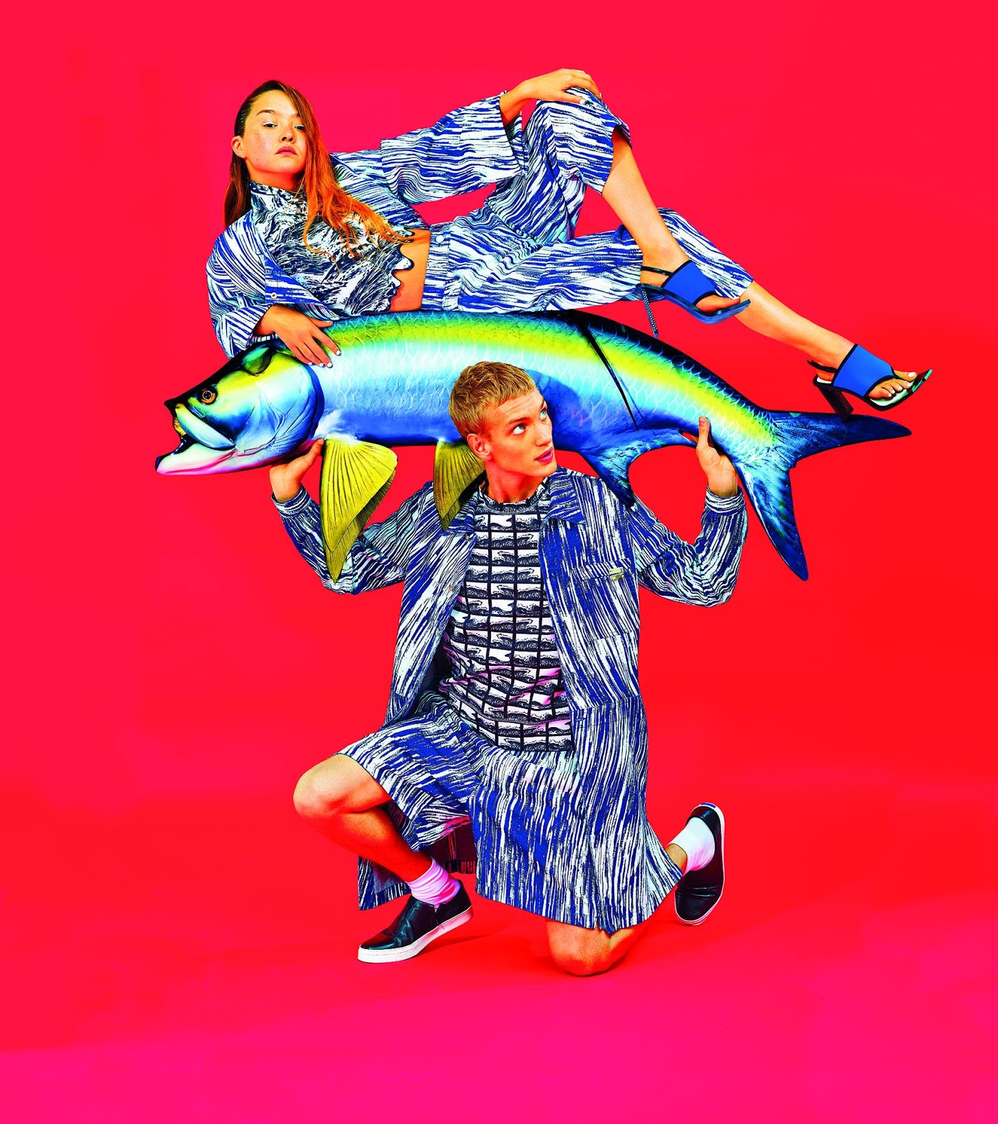 Ad Campaign: Kenzo: Spring/Summer 2014: Devon Aoki & Paul Boche