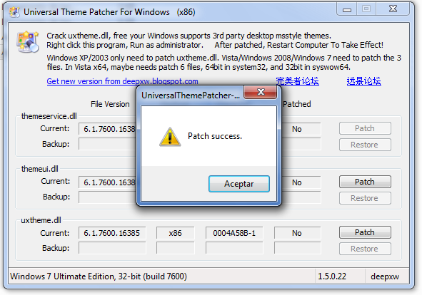 THEME PATCHER ~ Softpc