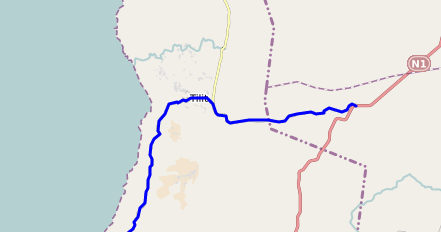 Route Provinciale Numéro 1000 (P1000) - Maroc Maps