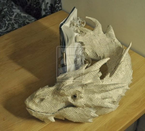 Breathtaking art piece features a paper Smaug from The Hobbit!