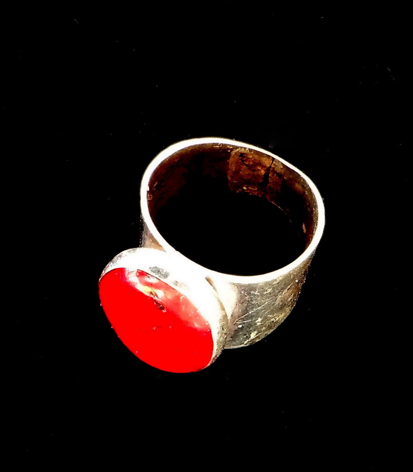 VirgoTraders Jewelry Blog: Mexican Sterling Silver Ring With Red ...