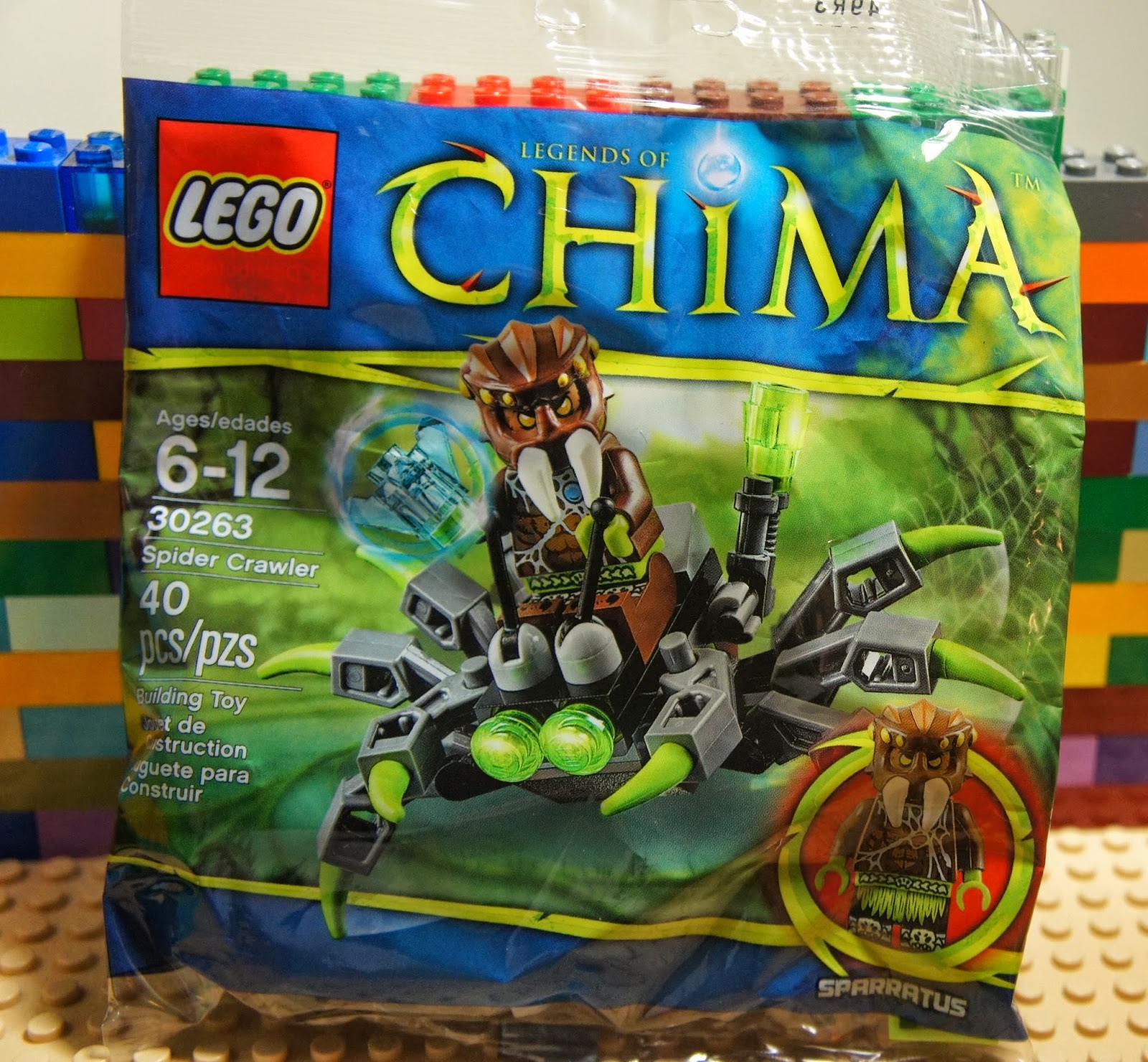Lego 30263 Sparratus Spider Crawler Minifigure Legends Of Chima Polybag 40 Pcs ~